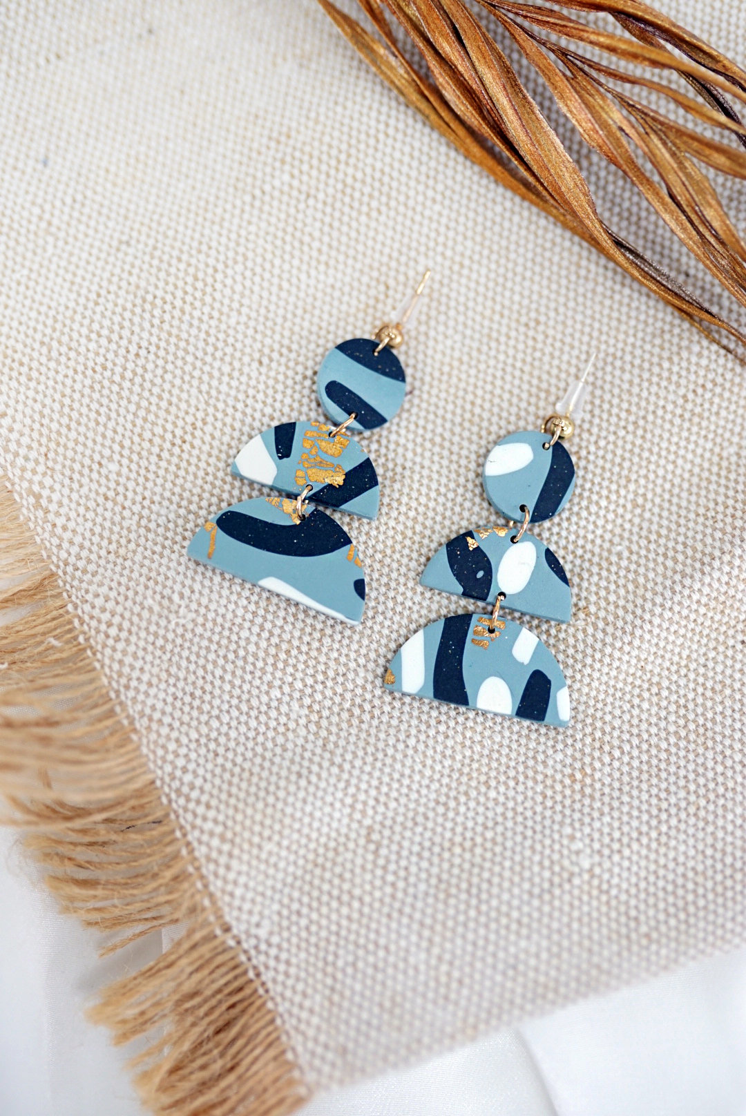Pastel polymer clay earrings store